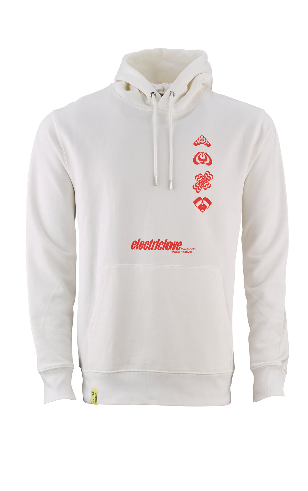 Premium Hoodie White Pattern – Electric Love Festival